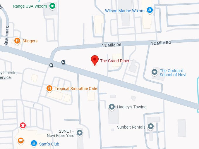 16. the grand diner map