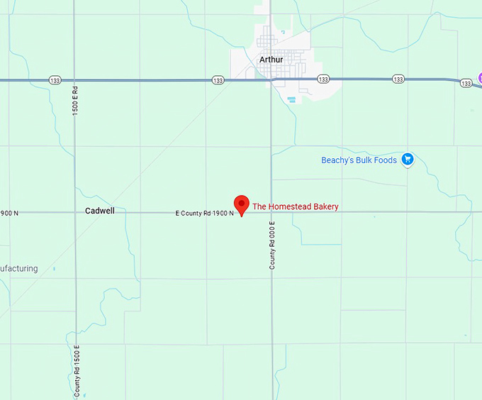 the homestead bakery map