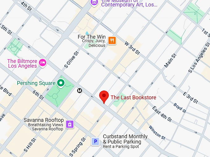 16. the last bookstore map