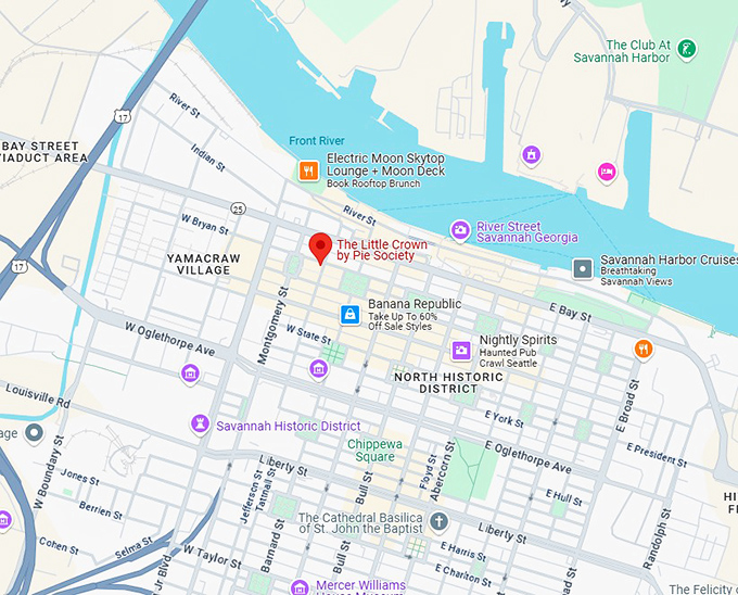 16. the little crown by pie society map