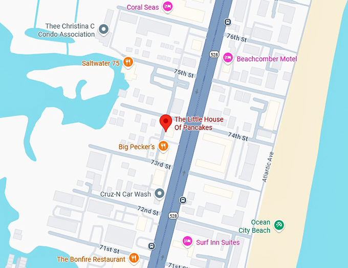 16. the little house of pancakes map