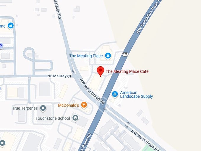 16. the meating place cafe map