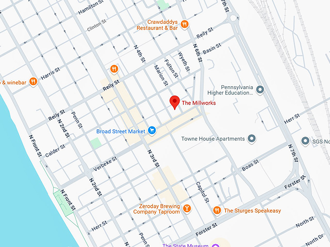 16. the millworks map