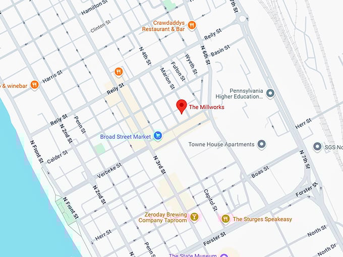 16. the millworks map