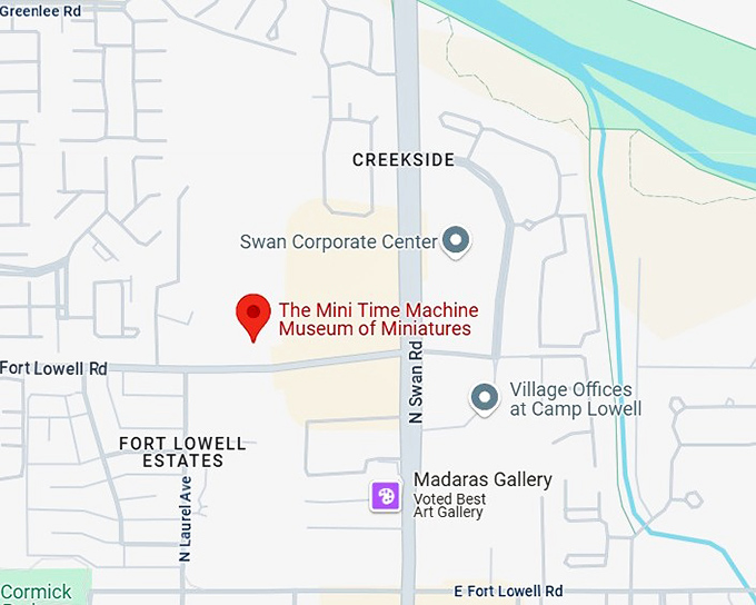 16. the mini time machine museum of miniatures map