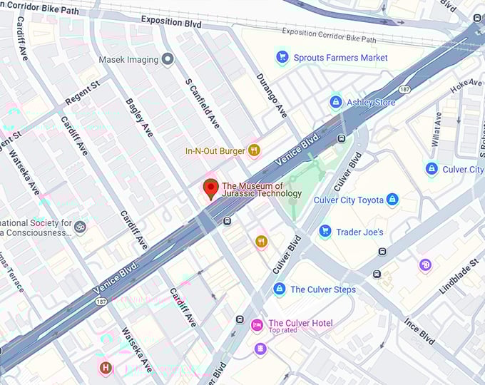 16. the museum of jurassic technology map