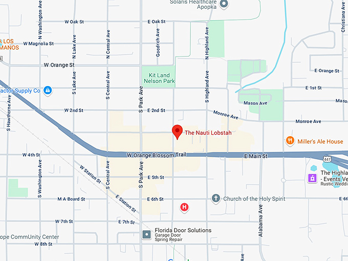 16. the nauti lobstah map