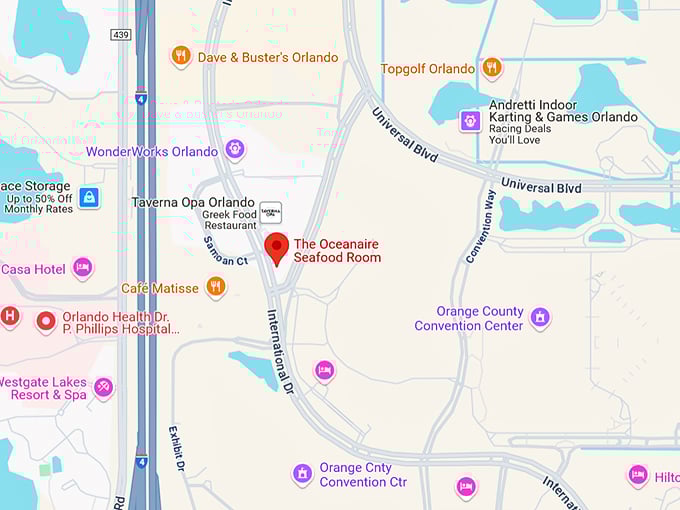 16. the oceanaire seafood room map