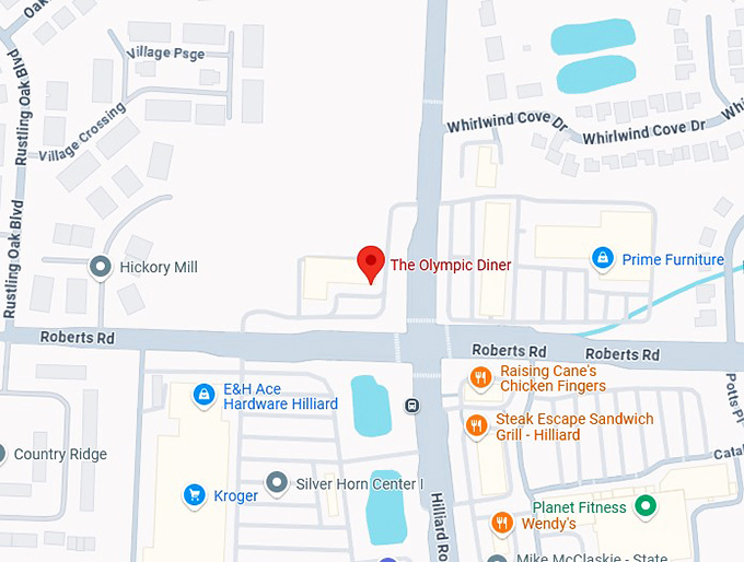 16. the olympic diner map