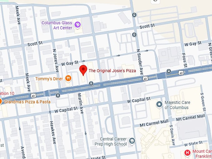 16. the original josie's pizza map