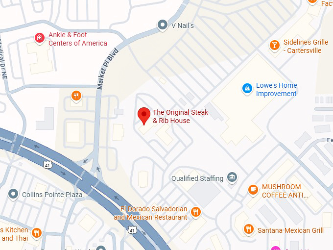 16. the original steak & rib house map