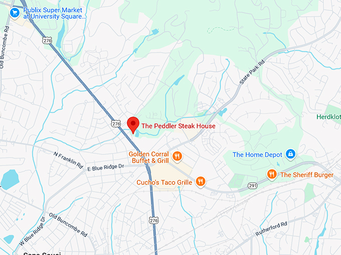 16. the peddler steak house map