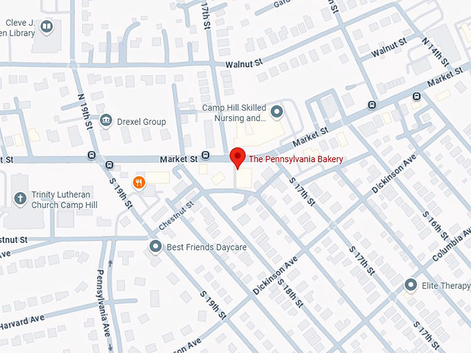 16. the pennsylvania bakery map