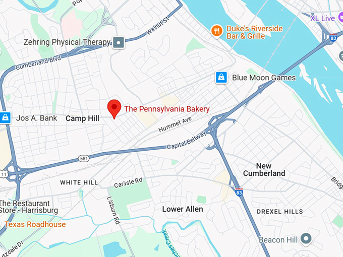 16. the pennsylvania bakery map