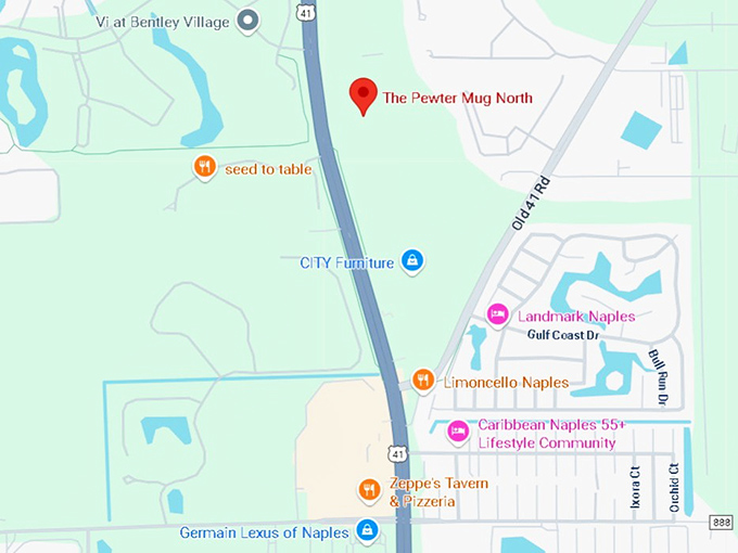 16. the pewter mug north map