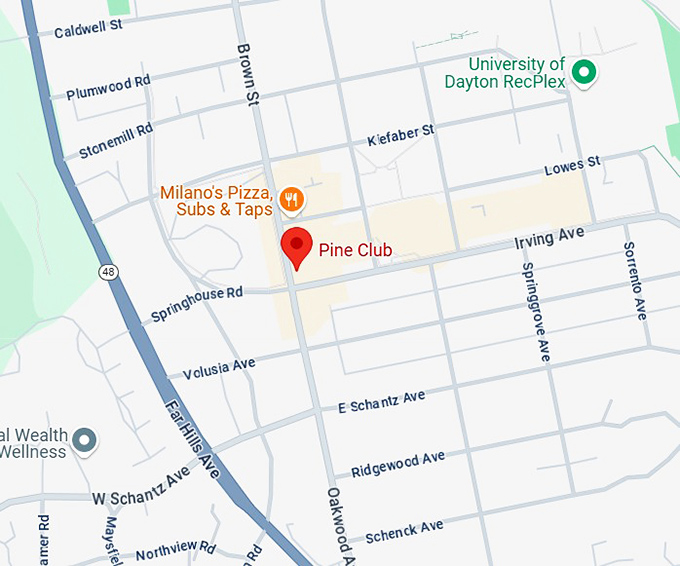 16. the pine club map