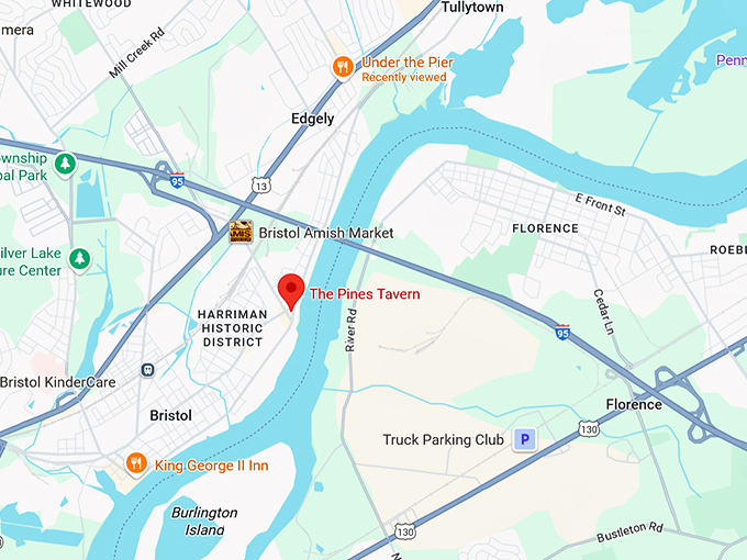 16. the pines tavern map