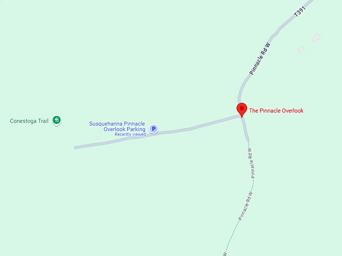 16. the pinnacle overlook map