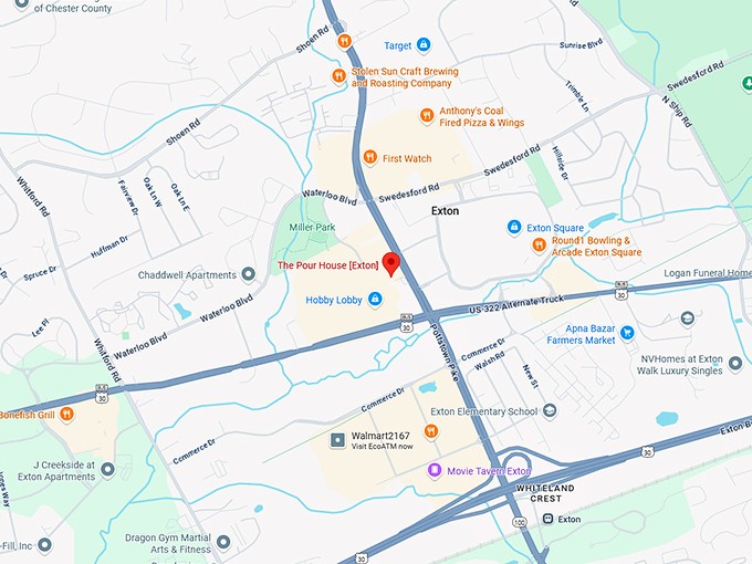 16. the pour house [exton] map