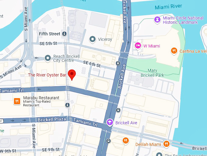 16. the river oyster bar map