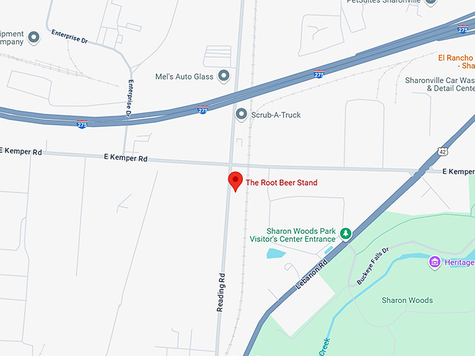 16. the root beer stand map