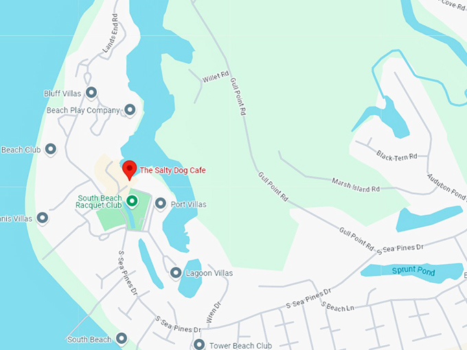 16. the salty dog cafe map