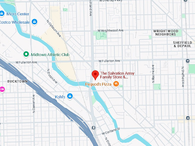 16. the salvation army family store & donation center (2270 n clybourn ave) chicago map