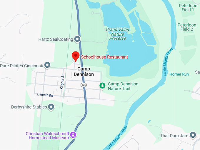 16. the schoolhouse restaurant map