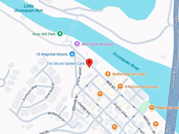 16. the secret garden cafe map