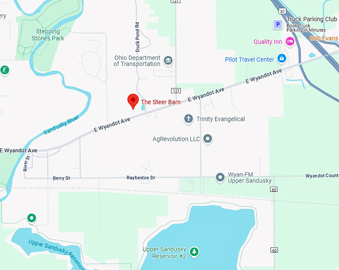 16. the steer barn map