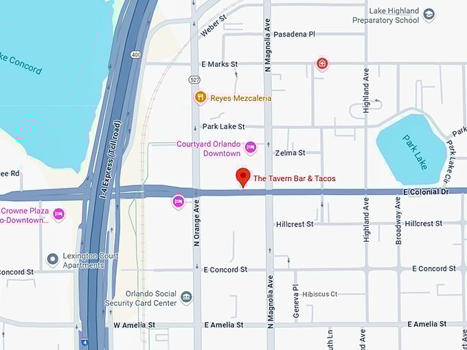 16. the tavern bar & tacos map