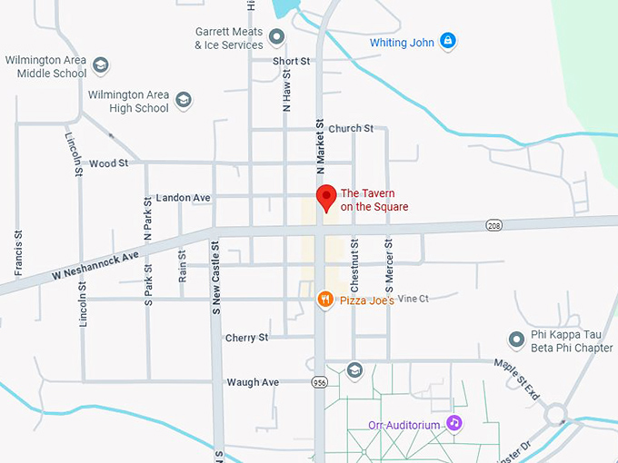 16. the tavern on the square map