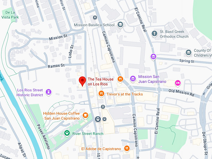16. the tea house on los rios map