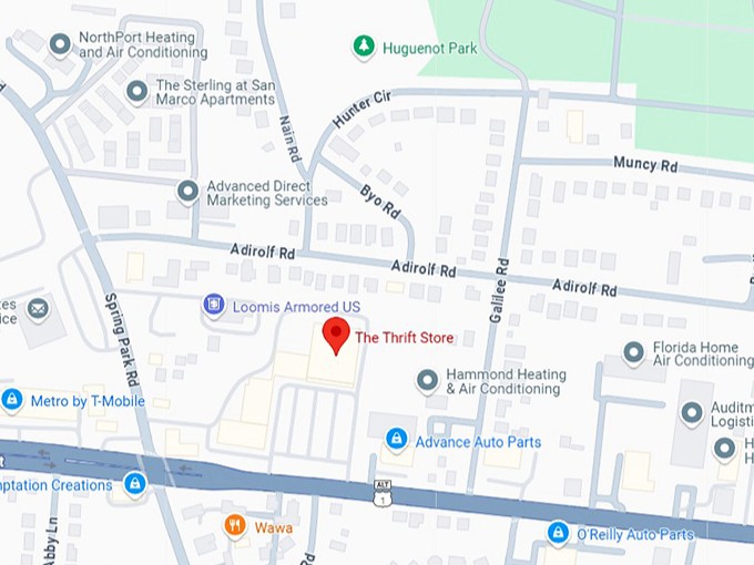 16. the thrift store map