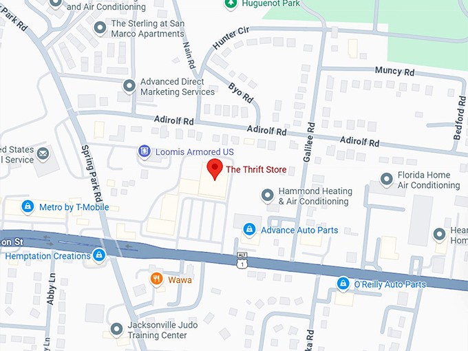 16. the thrift store map