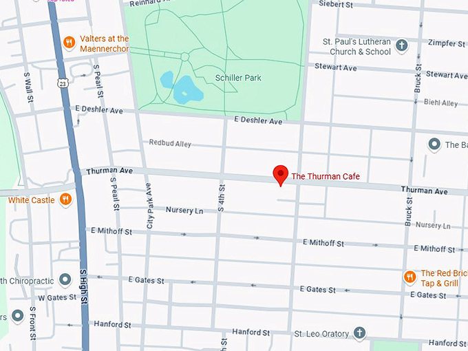 16. the thurman cafe map