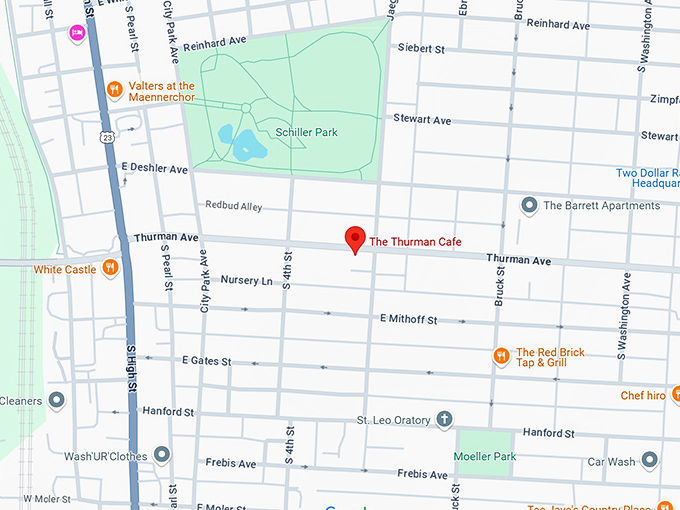 16. the thurman cafe map