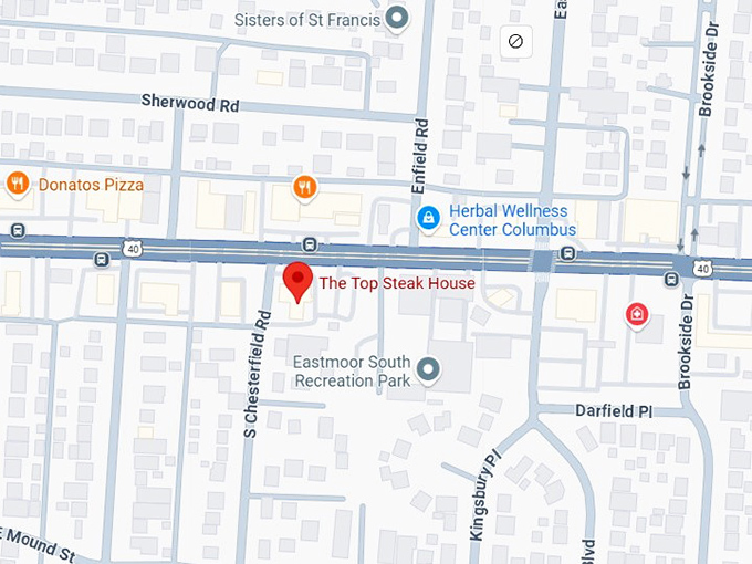 16. the top steak house map