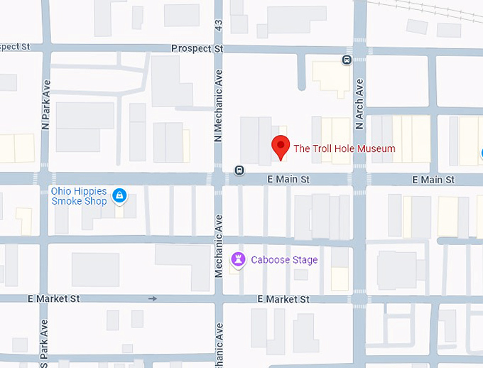 16. the troll hole museum map