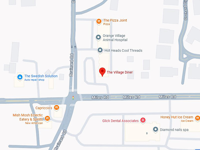 16. the village diner map