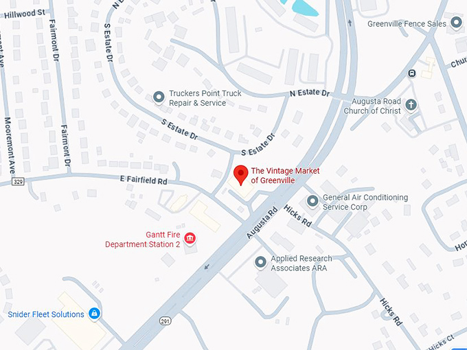 the vintage market of greenville map