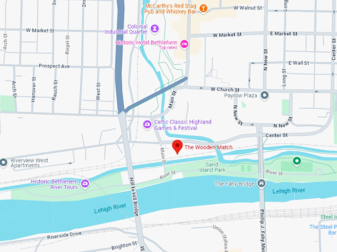 16. the wooden match map