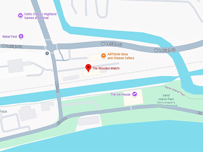 16. the wooden match map