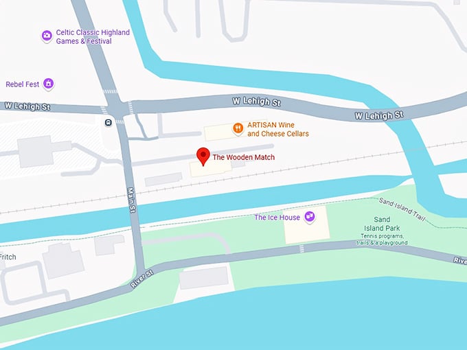 16. the wooden match map