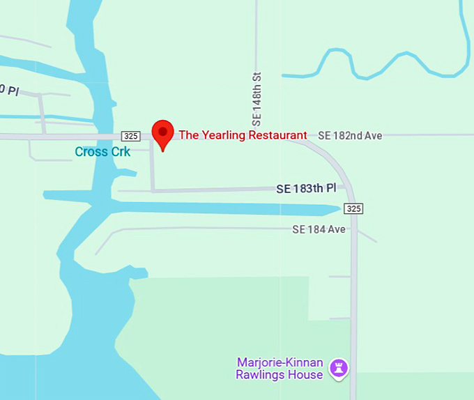 the yearling restaurant map