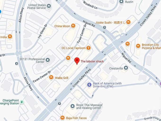 16. the lobster shack map