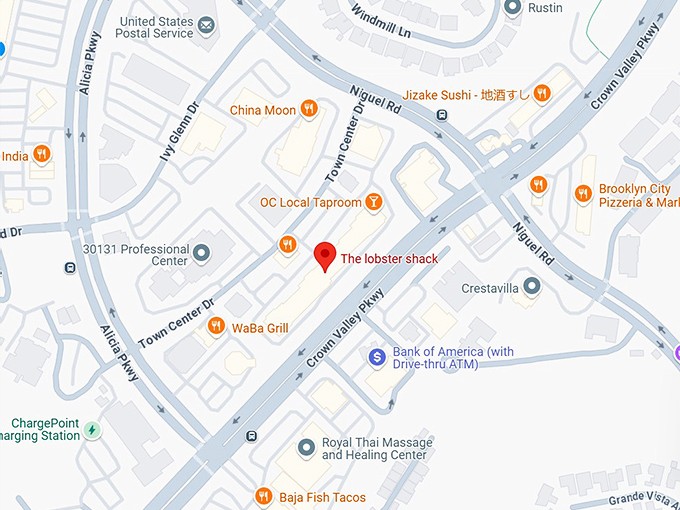 16. the lobster shack map