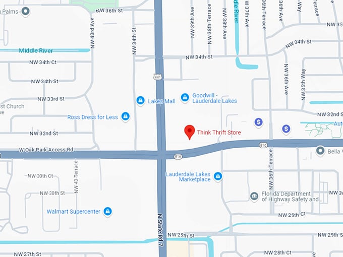 16. think thrift store map