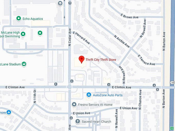 16. thrift city thrift store map