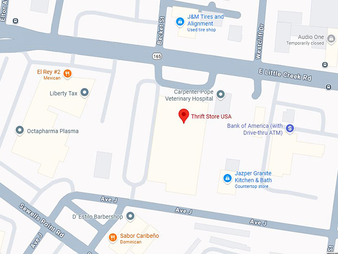 16. thrift store usa map